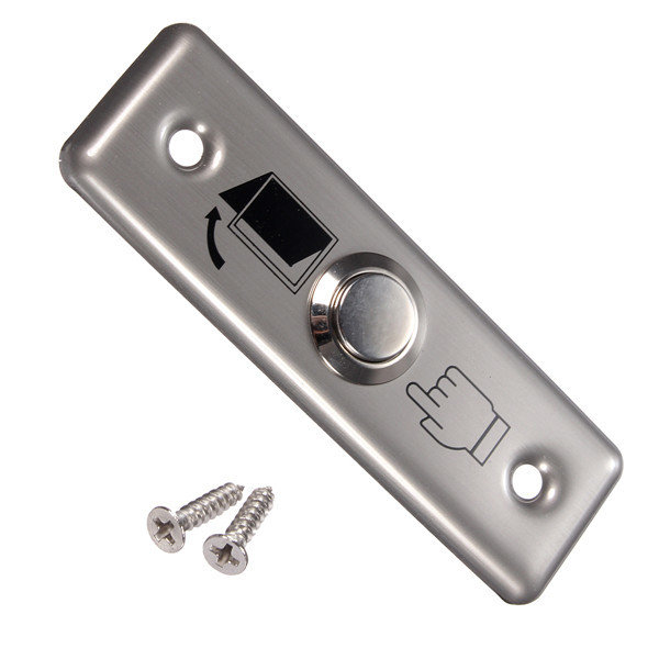Generic DC 12V NC NO Release Button Switch Square Touch Sensor Door Exit with LED Light For Access Control System