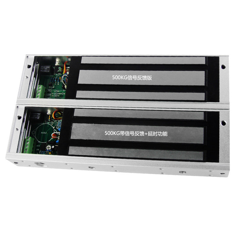 500A Single Door 12V Electric Magnetic Electromagnetic Lock Holding Force for Access Control silver