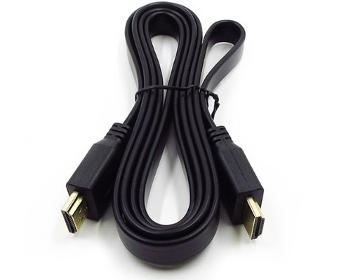 Colorful Flat 1.4V Custom Cable Assemblies , 4k HDMI Extension Cable For Audio