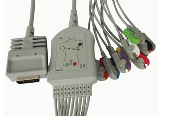 Burdick EKG ECG Electrode Cable One Piece 3.5m Length 6 Months Warranty