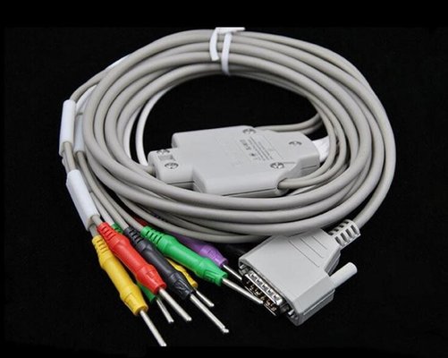 Original Nihon Kohden ECG Cable 10 Leadwires 9620p 1350c BJ-961D DIN 3.0 / Banana 4.0
