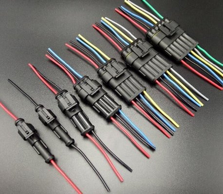 4 5 6 Way Electrical Cable Connectors Male & Female Waterproof Electrical Connector Plug