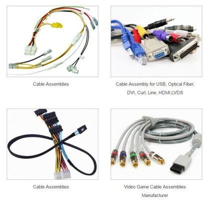 USB Optical Fiber DVI Custom Wiring Harness And Cable Assembly