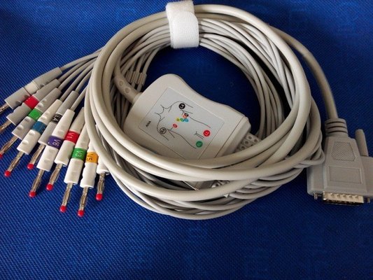 Nihon Kohden ECG / EKG Cable ECG-1250 ECG-1350 ECG-9101 / 9130 / 9132 / 9620