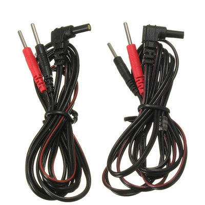 Standard Pin Connection Custom Cable Assemblies For Tens / Ems Massage Digital Therapy Machines
