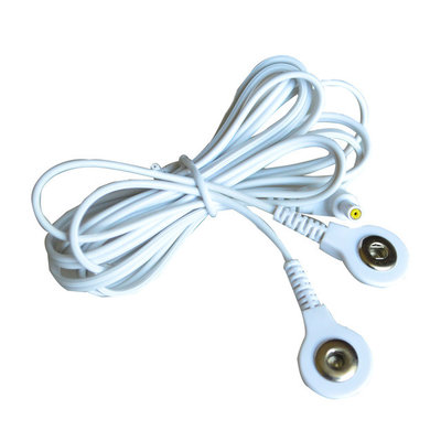 Electrode Tens Lead Wires Connect Custom Cable Assemblies Pin 2.35mm For Tens 7000