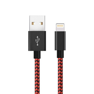 Iphone Fast Charging Custom Cable Assemblies , Nylon Usb Data Charging Cable