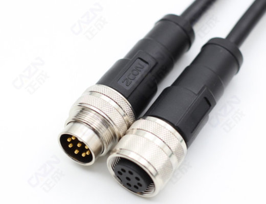 Moulded Electrical Cable Connectors Waterproof Aisg M16 Female To Male