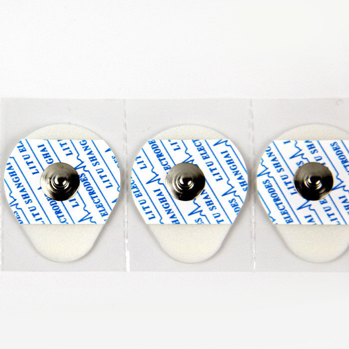 Disposable Hypoallergenic ECGElectrodes Heart Monitor , ECG Electrode Stickers PE Foam Solid Gel
