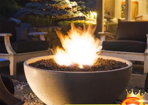 Factory price outdoor real flame  bbq gas fireplace round fire pit