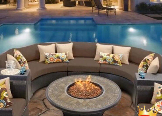 Factory price outdoor real flame  bbq gas fireplace round fire pit