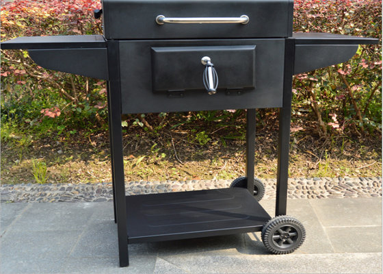 Factory price outdoor villa countryard Charcoal BBQ Grill Trolley Smoker Barbecue Grillfor 5 people