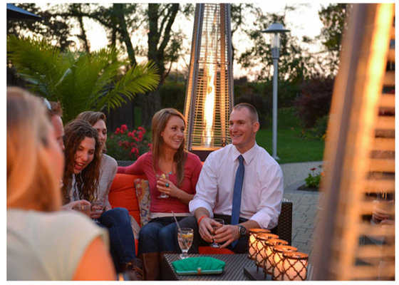 Outdoor 2270mmH stainless steel silver mushroom gas heater backyard creations patio heater