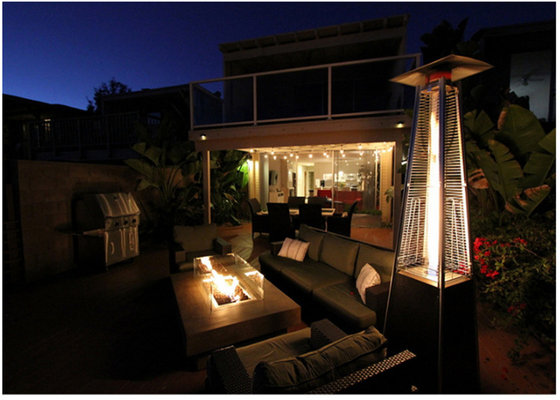 Outdoor 2270mmH stainless steel silver mushroom gas heater backyard creations patio heater