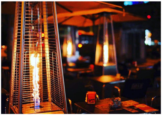 Outdoor 2270mmH stainless steel silver mushroom gas heater backyard creations patio heater