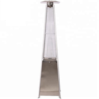 Outdoor 2270mmH stainless steel silver gas fire sense outdoor patio heater