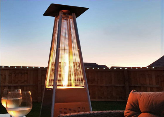 2270mmH silver stainless steel outside bullet gas patio heater