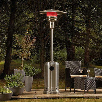 220 cmH Stainless Steel Silver Gas Flexible Radiant Outdoor Mushroom Gas Heater
