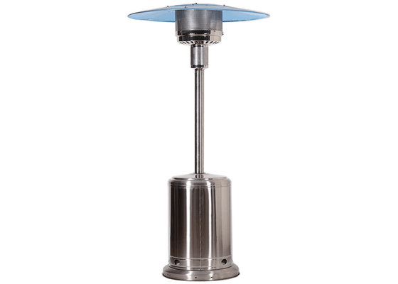220 cmH Stainless Steel Silver Gas FlexibleRadiant Open Flame Patio Heater