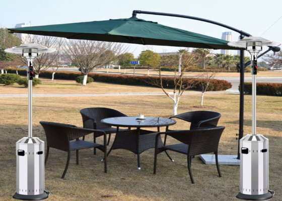 220 cm H StainlessSteel Silver Gas Flexible Column Patio Heater