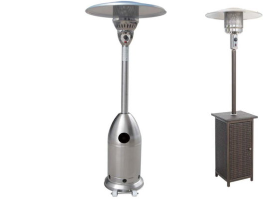 Outdoor Silver Flexible Propane Gas Electric outdoor mushroom patio heater