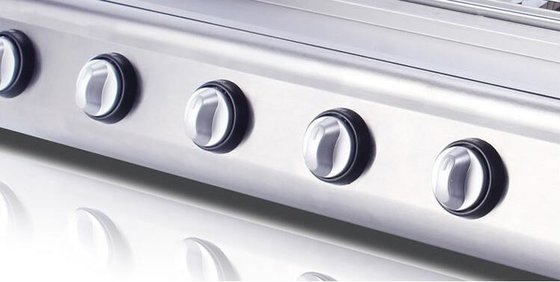Factory Price 4 pcs burner Gas Stainless Steel ceramic smokeless bbq grill
