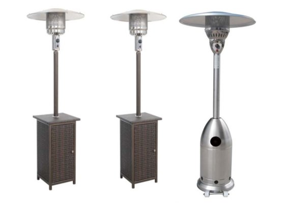 Outdoor Silver Flexible Propane Gas Electric outdoor natural gas patio heater