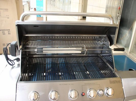 Factory price kitchen bbq easy grill slow burning 4 burners gas stainless steel bbq grill