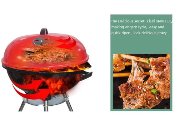 Factory Price Outdoor Charcoal Enamel Stew Barbecue Grill Bbq Cooking Grill