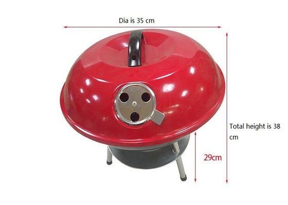 Factory Price Outdoor 14 inch Apple round Enamel Stew outdoor Bbq Cooking Grill