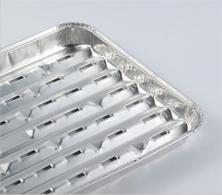 Barbecue use container fish roasting catering tray aluminium foil oval aluminum foil fish container