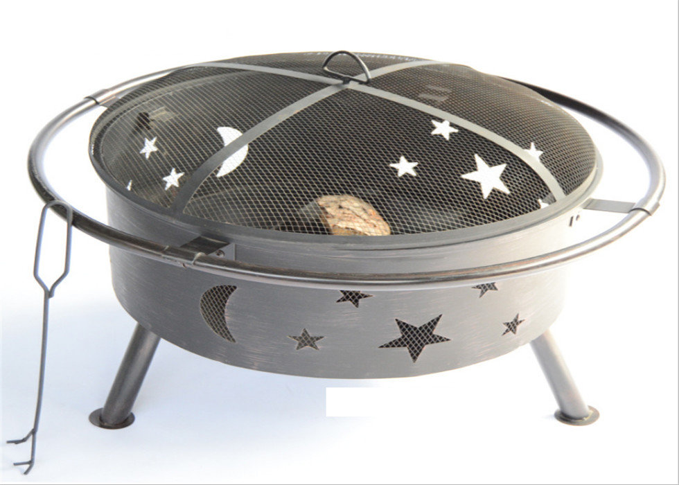 Amazon Hot Selling 32 Inch Large Burning Charcoal Wood buring fire pit bowl