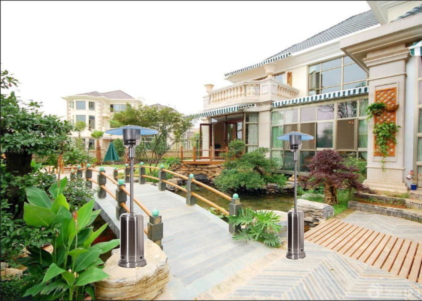 Factory price Stainless Steel Silver Gas Real Flame Flexible Patio Mushroom Heater