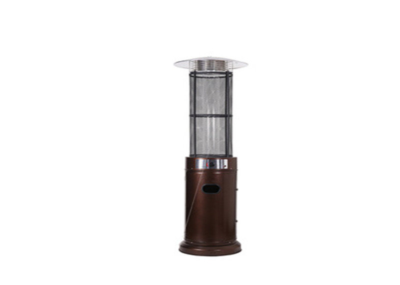 Outdoor free standing Silver Stainless Steel Cylindrical patio heater outside space heater