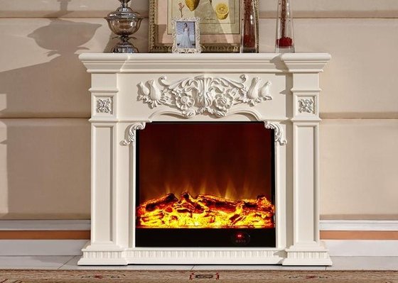 Poder eléctrico europeo pulido de la chimenea 750w 1500w de la resina HDF