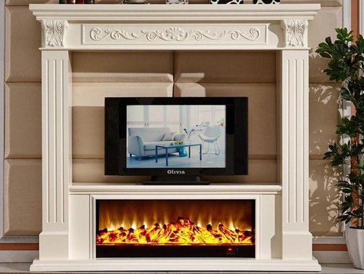 Deco Flame Vintage Decorative Electric Fireplace Safety With Remote Control