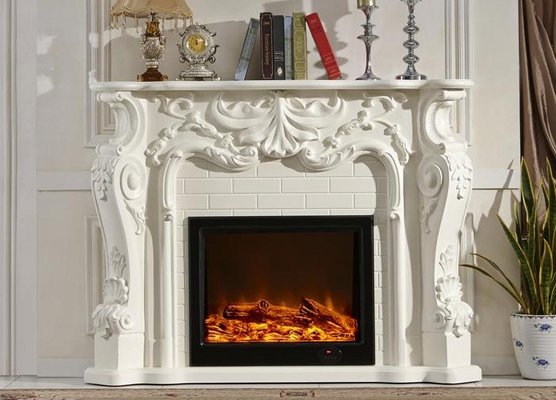 Safe Classical Freestanding Electric Fireplace Can Remote Control