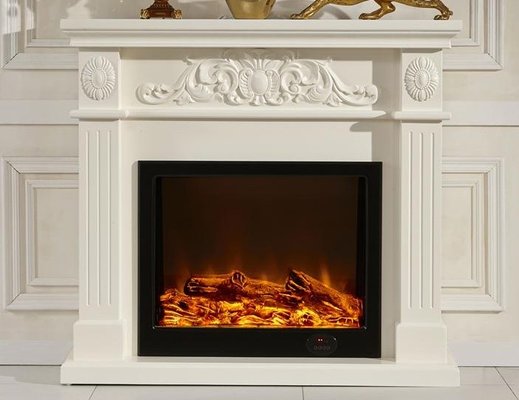 White Decorative Fireplaces Led Electric Fireplace Eco Friendly