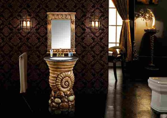 Gabinete americano del fregadero del cuarto de baño de la antigüedad del estilo con diseño sucinto