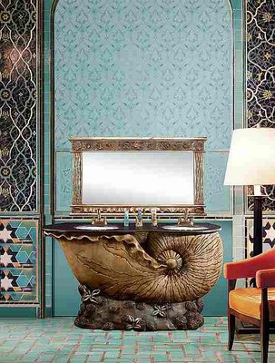 二重流しの浴室 Furnitute が付いている旧式な樹脂の浴室用キャビネット