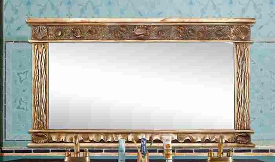 二重流しの浴室 Furnitute が付いている旧式な樹脂の浴室用キャビネット