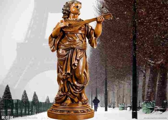 La figura humana viva antigua de la resina de la escala del jardín modela la exhibición hecha a mano del arte