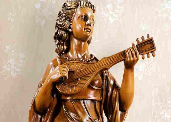 La figura humana viva antigua de la resina de la escala del jardín modela la exhibición hecha a mano del arte