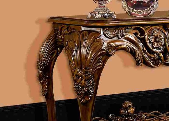 Tabla de consola india de la resina de la antigüedad de los muebles del dormitorio del chalet con el espejo de la pared