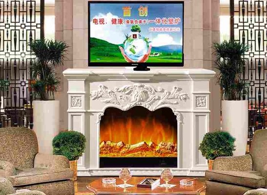 Las chimeneas eléctricas teledirigidas de madera interiores TV colocan estilo europeo