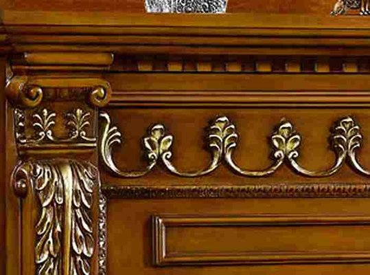 Chimenea decorativa de la antigüedad interior clásica del sitio 1,5 metros con la llama falsa