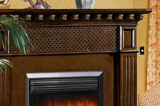 Chimenea antigua teledirigida de la chimenea, chimeneas eléctricas de la llama clásica del hogar