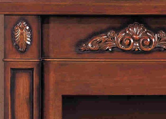 Classic 1.2M Oak Solid Wood Home Furniture Fireplace Electric Heaters