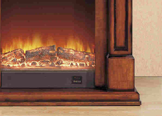 Classic 1.2M Oak Solid Wood Home Furniture Fireplace Electric Heaters