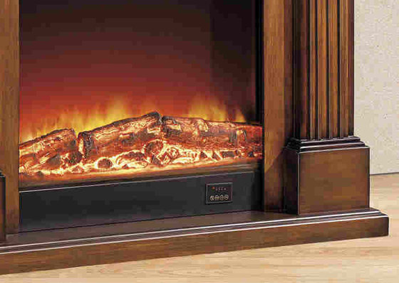 Chimenea eléctrica europea antigua con la llama 750w - 1500w del ajuste